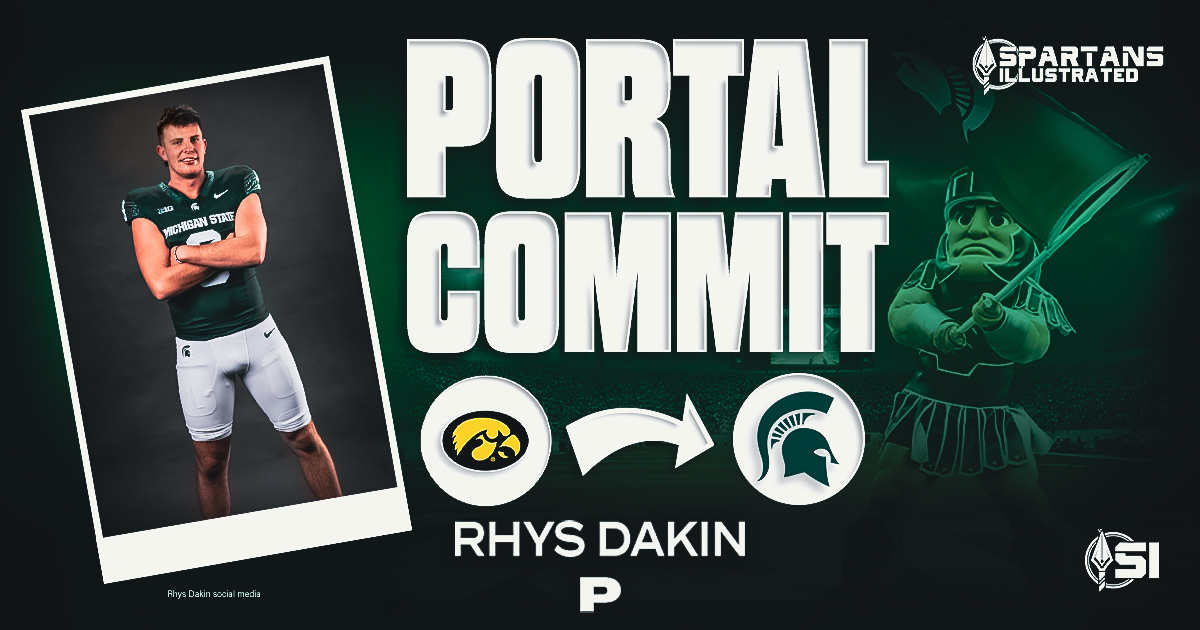 Michigan State lands All-Big Ten Iowa punter Rhys Dakin in transfer ...