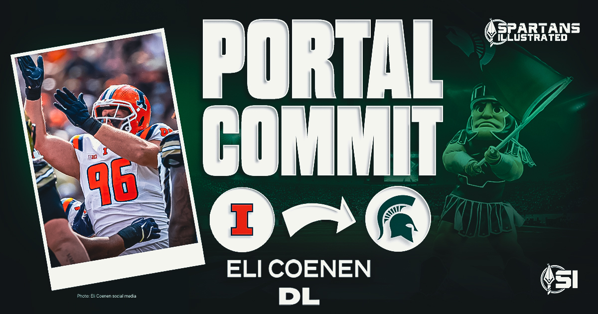 Illinois transfer DL Eli Coenen commits to Michigan State | Spartans ...